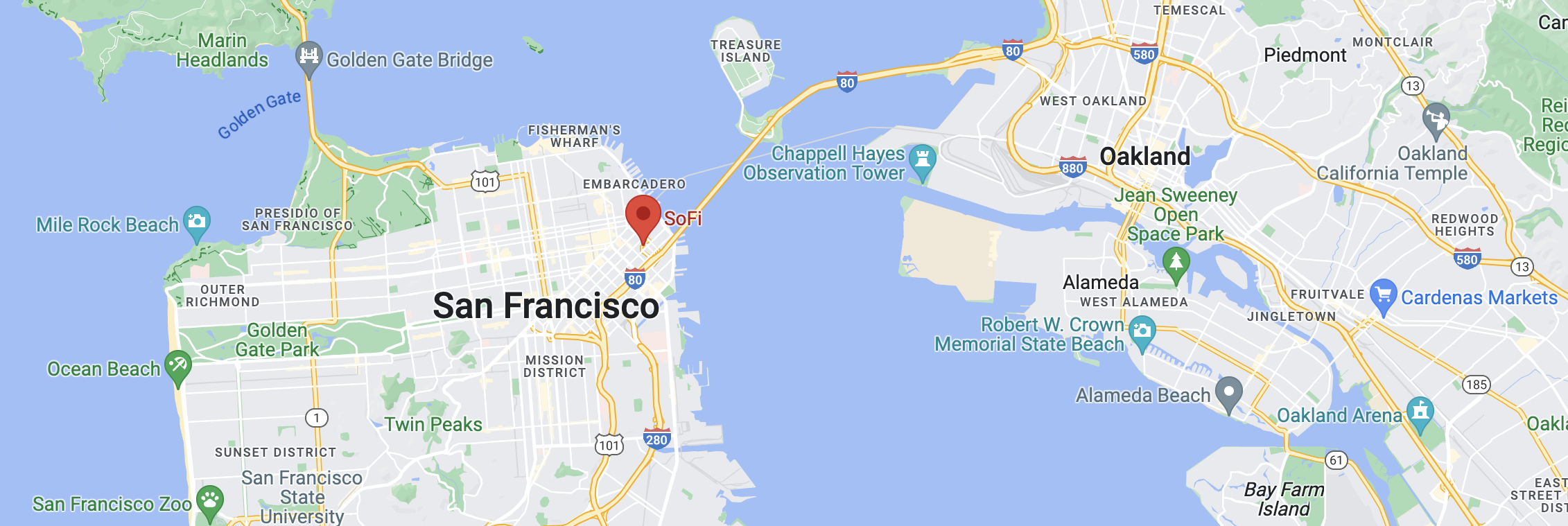 SoFi Location San Francisco